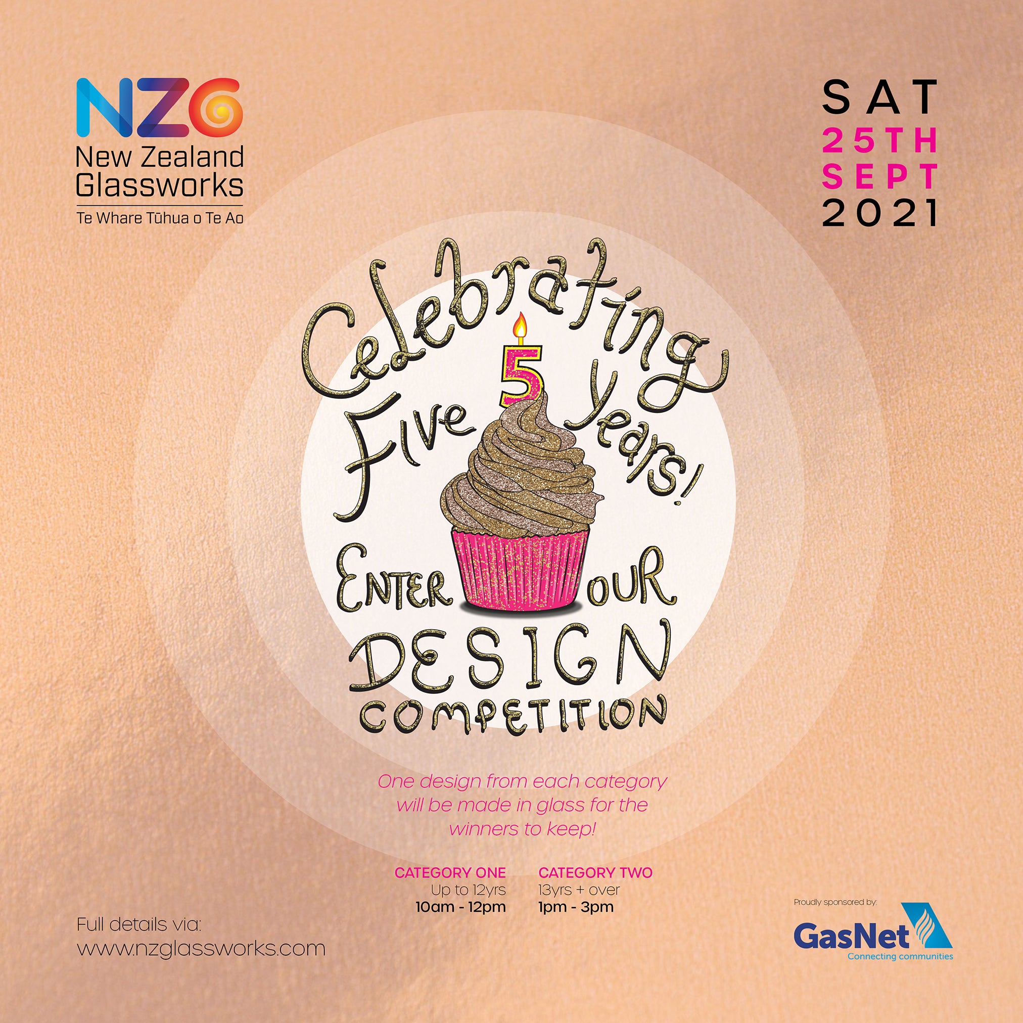 NZG 5th Birthday Design Competition – New Zealand Glassworks