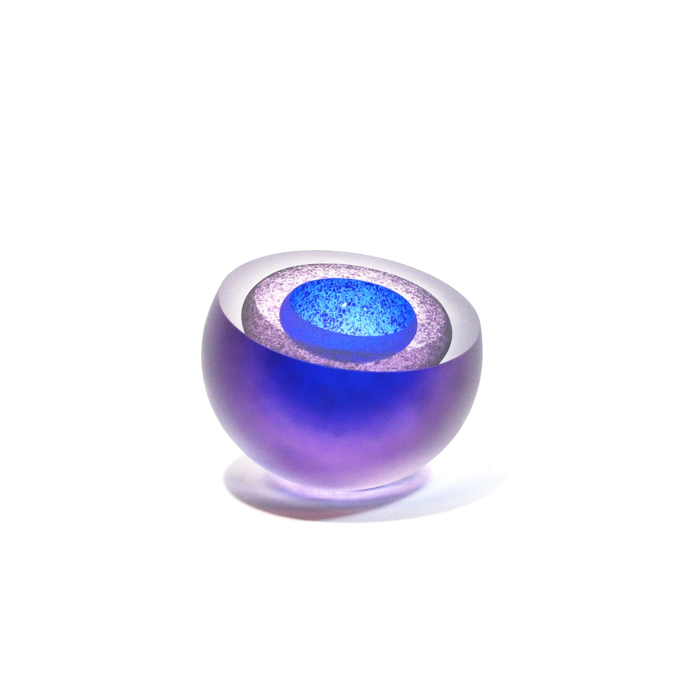 Frosted Double Bubble | Rebecca Heap – New Zealand Glassworks