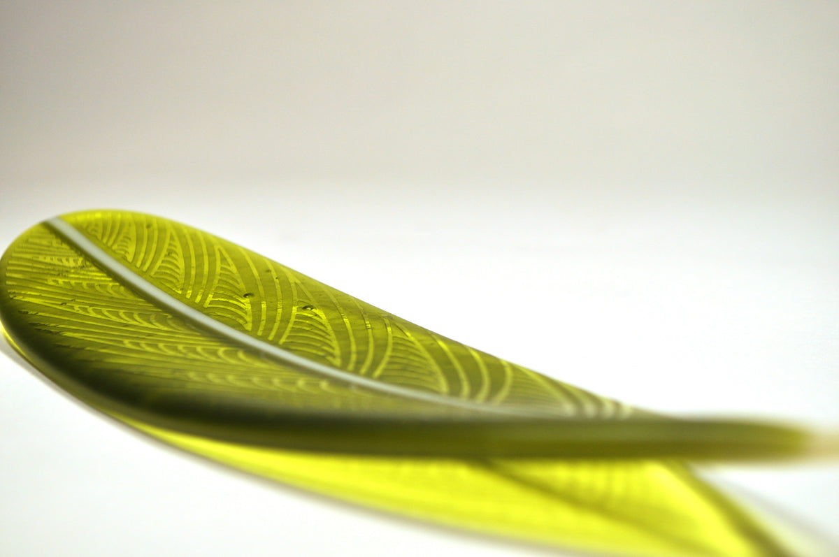 Huruhuru Feather | Kahu Design – New Zealand Glassworks